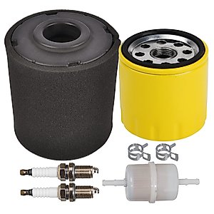 HIFROM 16 083 01 16 083 02 Air Filter Pre Cleaner Oil Fuel Filter Spark Plug Kit Compatible with Kohler ZT710 ZT720 ZT730 ZT740 EZT715 EZT725 EZT740 EZT750 16 083 01-S