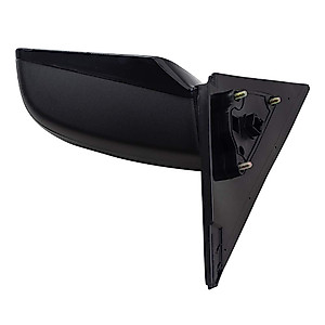 Brock Aftermarket Replacement Driver Left Power Mirror Paint to Match Black With Heat Compatible With 2006-2010 Hyundai Sonata