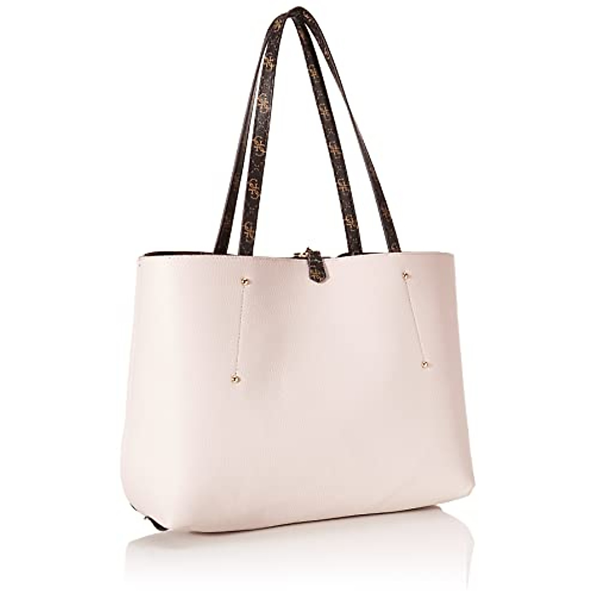 GUESS Womens Eco Brenton tote, Brown Logo, One Size US