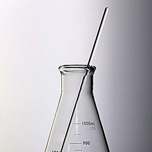 ULAB Scientific Narrow-Mouth Glass Erlenmeyer Flask Set, 3 Sizes 50ml 150ml 250ml, 3.3 Boro with Printed Graduation, UEF1001