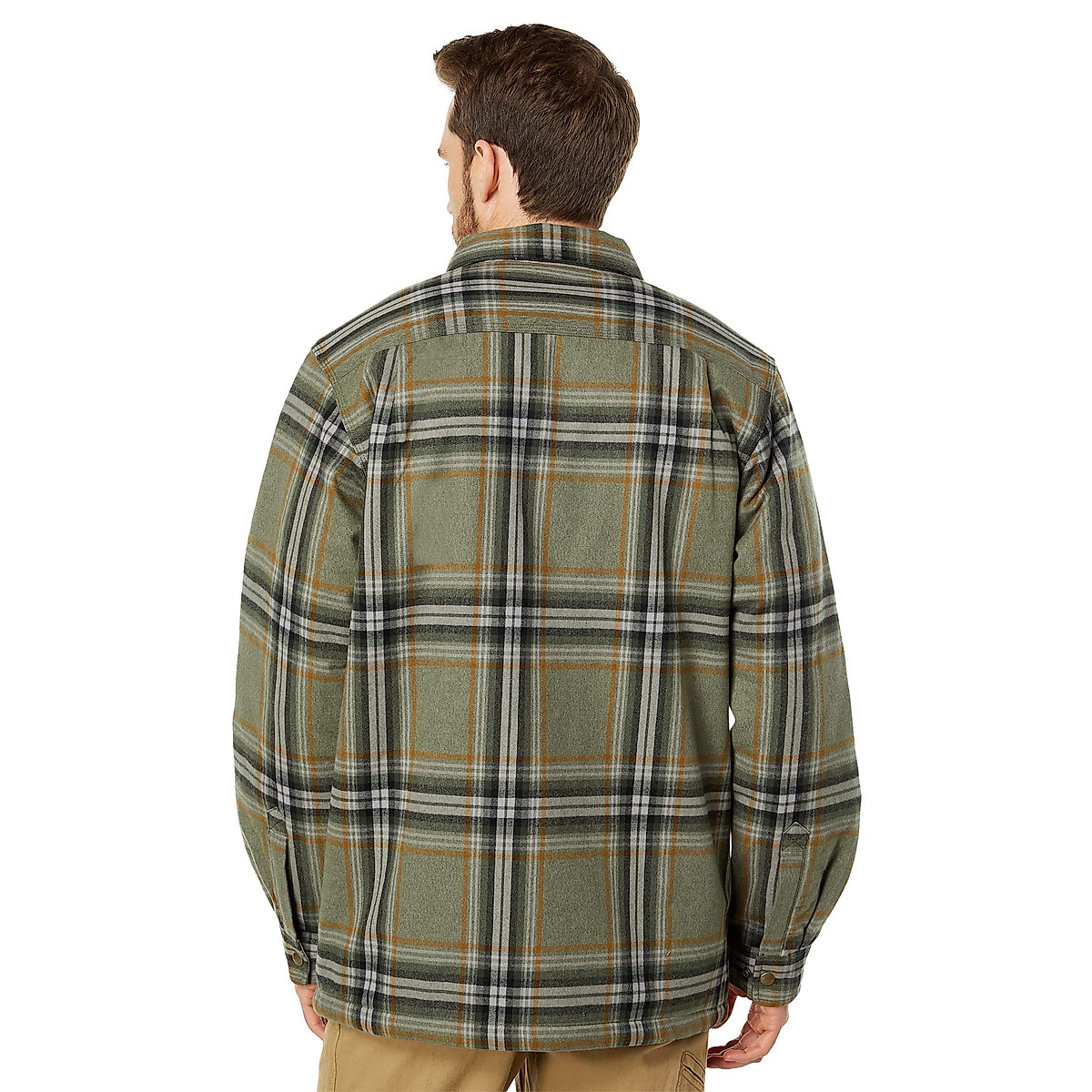 Carhartt Men's 105430 Relaxed Fit Flannel Sherpa-Lined Shirt Jac - X-Large Regular - Basil