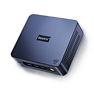 Beelink New 11th Intel 4 core N5105 Processor(up to 2.9GHz), Mini PC,Mini Computer with 16G DDR4 RAM/500GB M.2 SATA3 2280 SSD,Supports 4K FPS/Dual HDMI,WiFi5,BT4.0