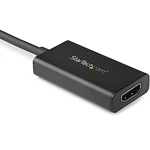 StarTech.com DisplayPort to HDMI Adapter - 4K 60Hz HDR10 Active DisplayPort 1.4 to HDMI 2.0b Video Converter - 4K DP to HDMI Adapter Dongle for Monitor/Display/TV - Latching DP Connector (DP2HD4K60H)
