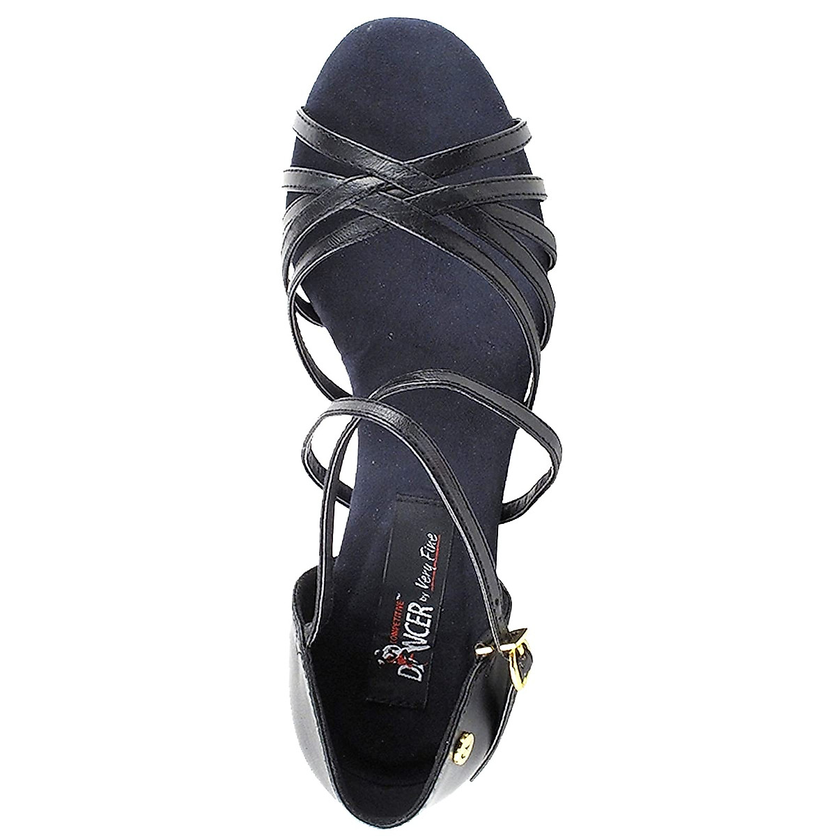 Women's Ballroom Dance Shoes Double Sole Coaching Black Shoes CD1124DBEB - Very Fine 1.5" Heel 9 M US [Bundle of 5]