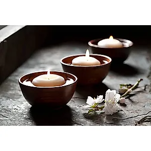 24 Pack Floating Candles, 2 Inch White Unscented Dripless Burning Candles, Simply Floating Candles, Special Events, Holiday Festivities, Party, Valentine's Day, Wedding (2 inch (24 Pack), White)