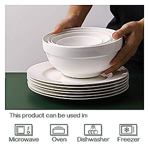 DOWAN Bundle Porcelain Serving Bowls, 64/42/22/12 Ounce