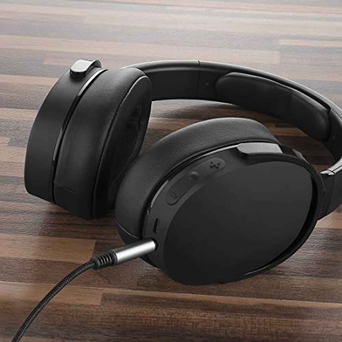 GEEKRIA Audio Cable Compatible with Skullcandy Hesh Evo, Hesh ANC, Crusher Evo, Crusher EVO, Crusher ANC, Hesh 3, Hesh 2, Hesh Cable, 3.5mm Braided Nylon Replacement Stereo Cord (4 ft / 1.2 m)