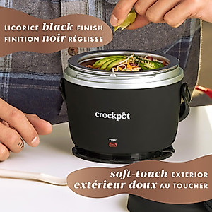 Crock-Pot Electric Lunch Box, Portable Food Warmer for On-the-Go, 20-Ounce (591 mL), Black Licorice