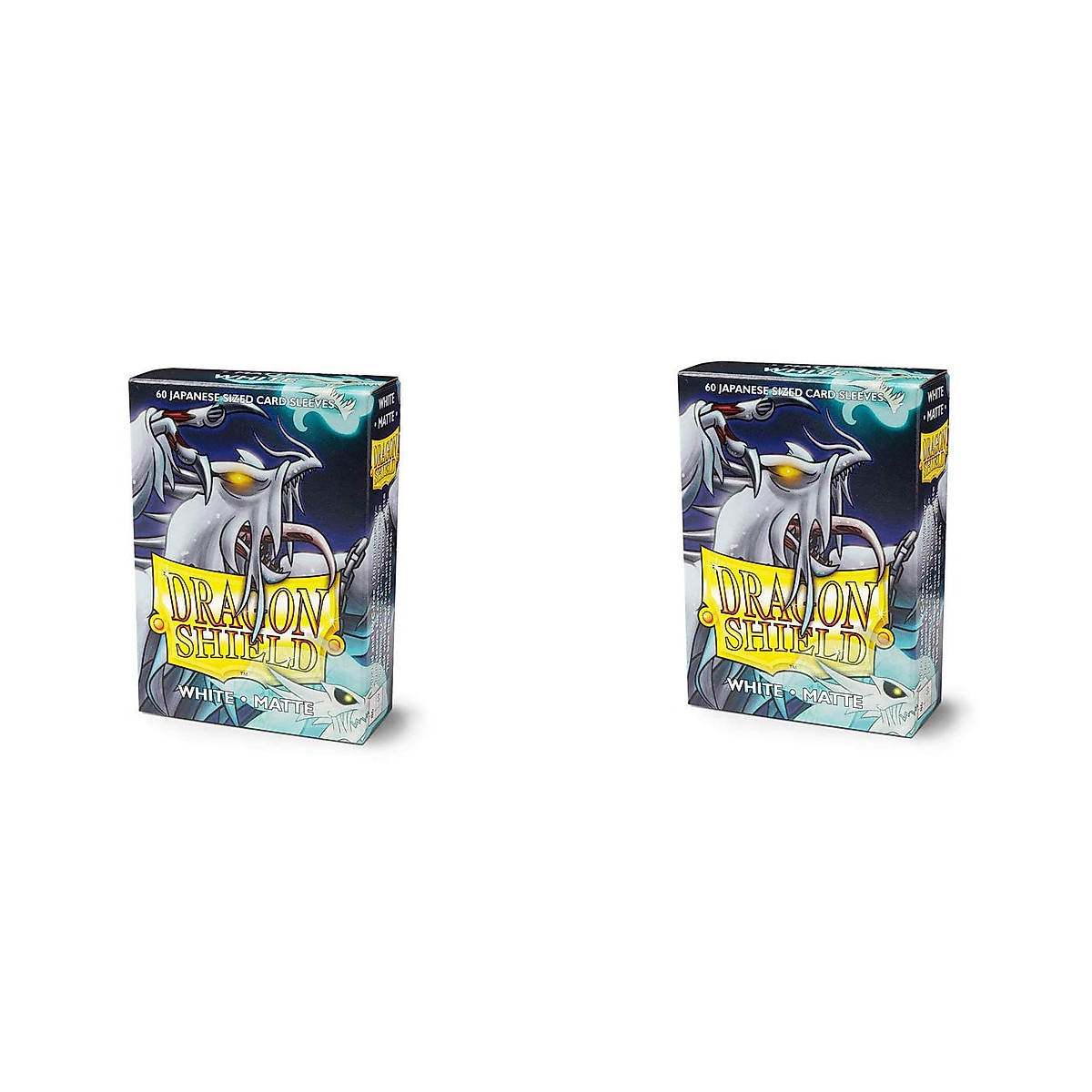 2 Packs Dragon Shield Matte Mini Japanese White 60 ct Card Sleeves Value Bundle!