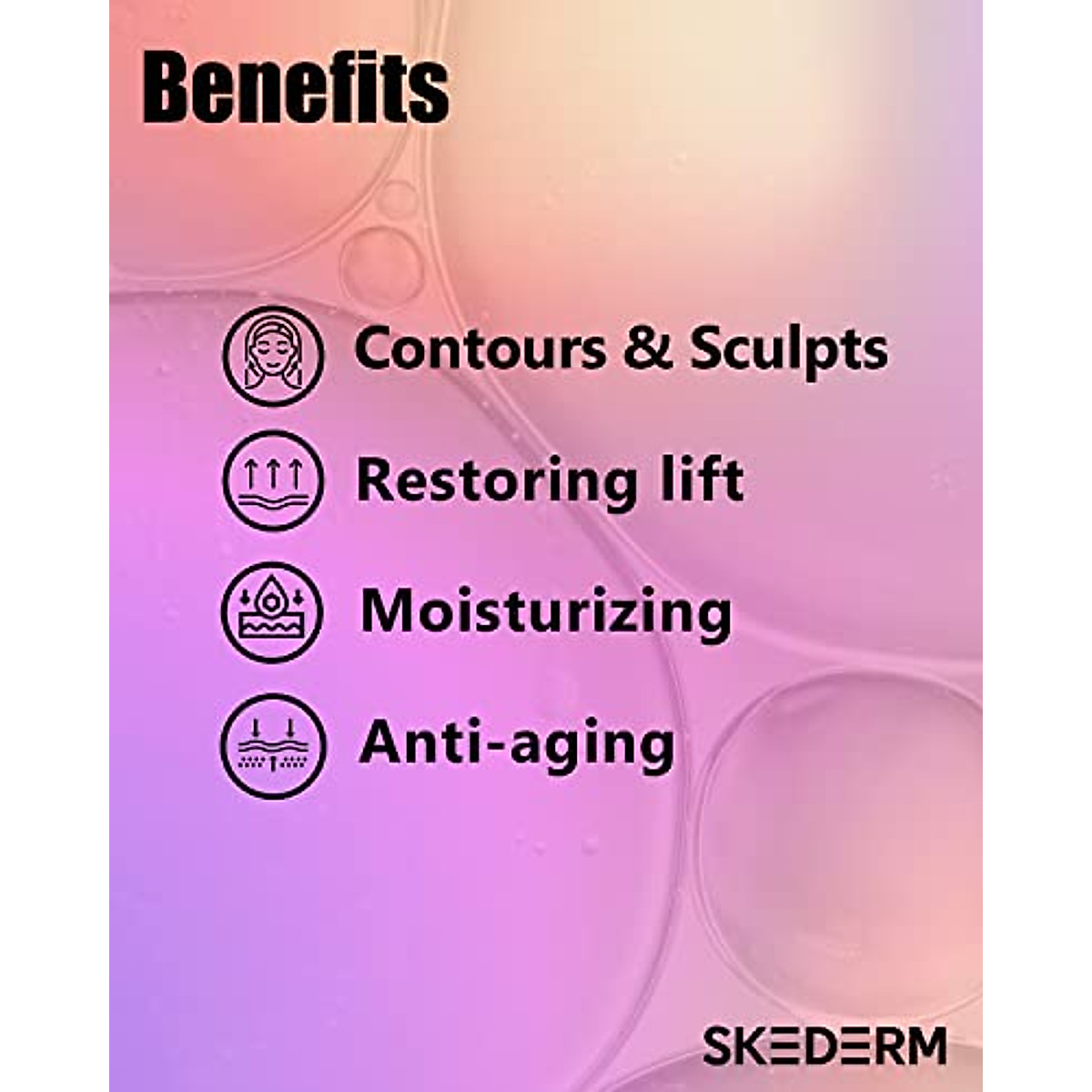 SKEDERM Lifting Patch Peptide | V Shaped Slimming Face Mask Double Chin Reducer V Line Lifting Mask