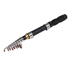 Toasis Fishing Spinning Baitcast Rod Telescopic Fishing Pole 7 Models (1.7m/ 5.58ft)