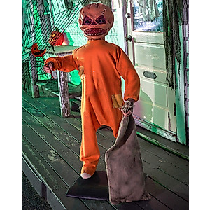 Spirit Halloween Trick r’ Treat Sam Animatronic | Officially Licensed | 4.3 Feet | Halloween Décor | Horror Décor | Moving Prop