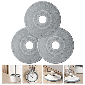 Zerodeko 3pcs Mop Cloth Spins Mop Cleaning Mop Heads Spray Mop Reusable Mop Head Cloth Pads Mop Head Refills Reusable Mop Pads Microfiber Mop Heads to Rotate Cotton Mop Head Replace