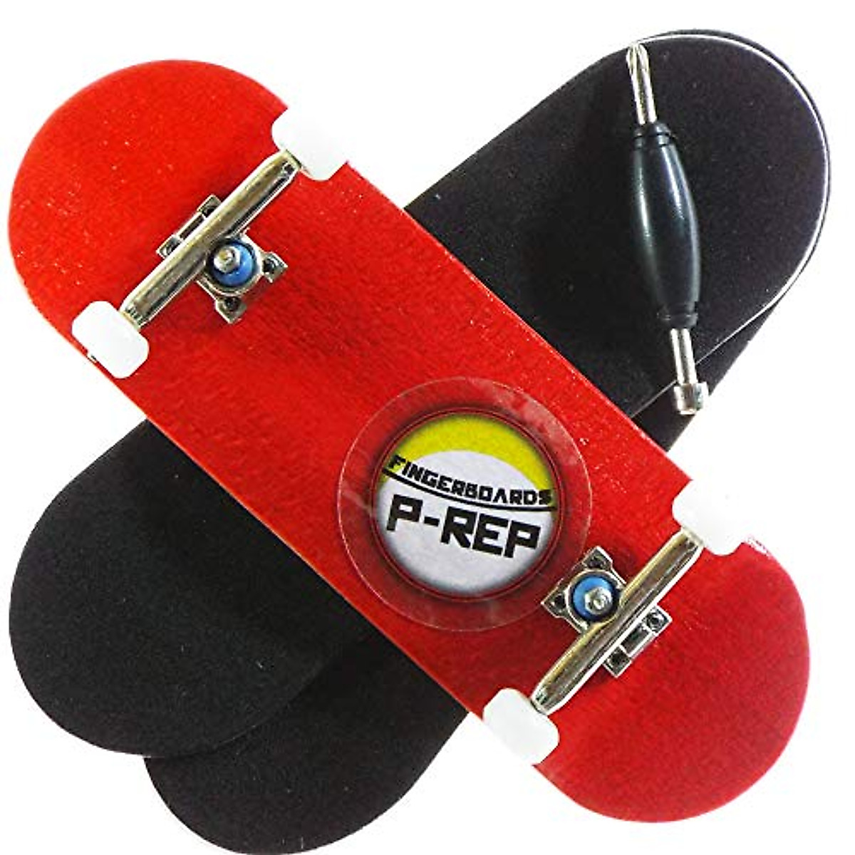 P-REP Red - Solid Performance Complete Wooden Fingerboard (Chromite, 32mm x 97mm)