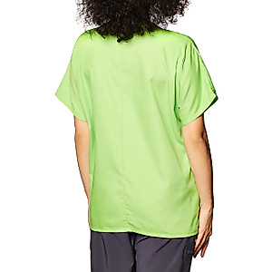 Cherokee Women's V Neck Scrubs Shirt, Lime Green, XXX-Large