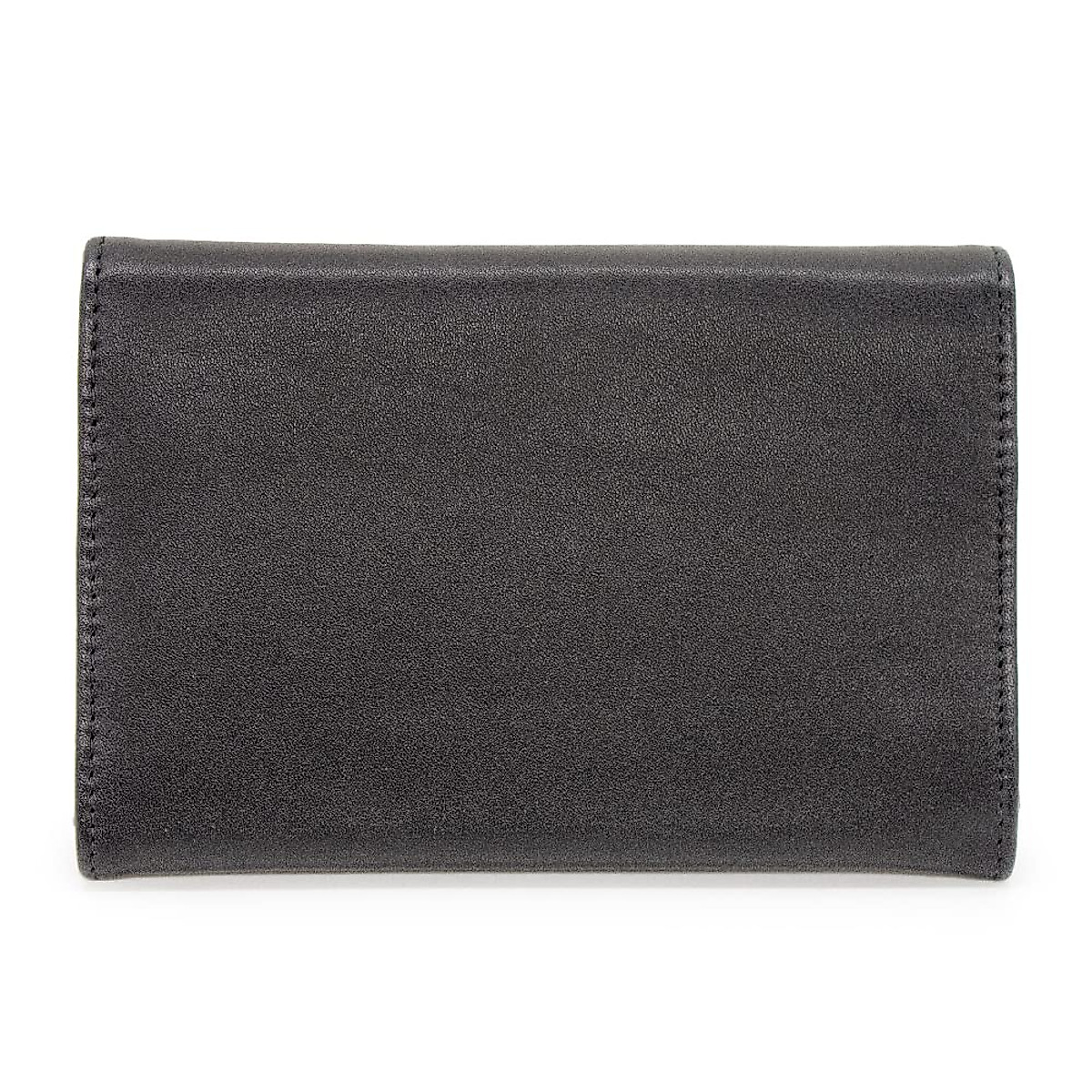 Buckle Down Disney Wallet, Foldover, Minnie Mouse Polka Dot Bow Embossed, Black, Vegan Leather