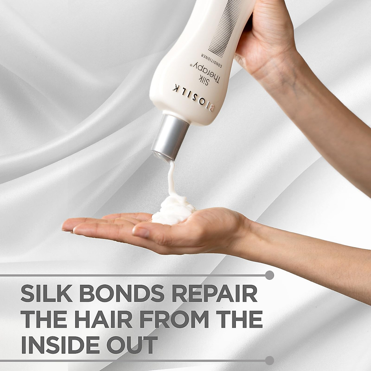 Biosilk Silk Therapy Conditioner, Moisturizes & Conditions Hair For Incredible Shine, Sulfate, Paraben, & Cruelty-Free, 7 Oz