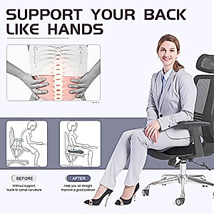 Villsure Seat Cushion for Office Chair, Memory Foam Seat Cushion for Tailbone,Back,Coccyx,Hip,Sciatica Pain Relief for Car Seat-Orthopedic Seat Cushion on Wheelchair,Desk Chair