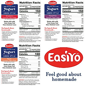 EasiYo Yogurt Starter Kit | EasiYo Yogurt Maker & Storage Jar + Fruit Variety Yogurt Base (3-pack, 21 Servings) | Fresh Homemade Yogurt | New Zealand Milk from Grass Fed Cows