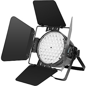 BETOPPER 54 LED Par Light Super Bright DMX-512 DJ Stage Light with Barndoors White/Off White Lighting 5000 Lumens for Theater,Studio,Photostudio,Home Decoration,Party,Church Event,Wedding etc.
