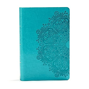 KJV Large Print Personal Size Reference Bible, Teal Leathertouch, Red Letter, Pure Cambridge Text, Presentation Page, Cross-References, Full-Color Maps, Easy-to-Read Bible MCM Type