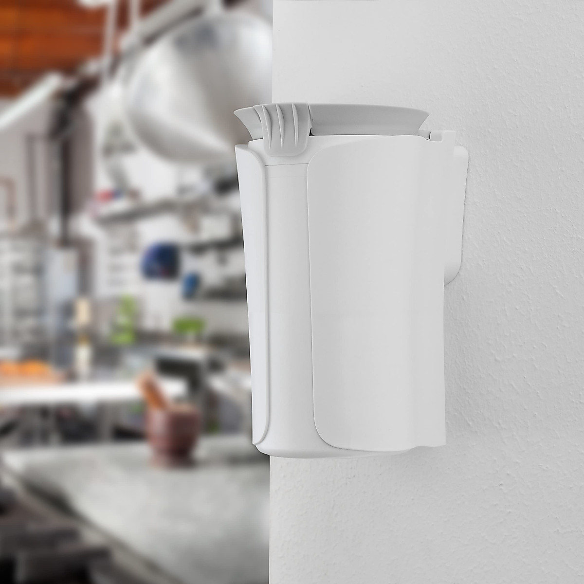 Everyday Solutions Wipes Dispenser - Easy-to-Open, Airtight Wipe Holder - Wall Mount or Countertop Use - Great for Disinfecting, Glass, or Flushable Wet Wipes - Fits Any 75 Count Cylindrical Container