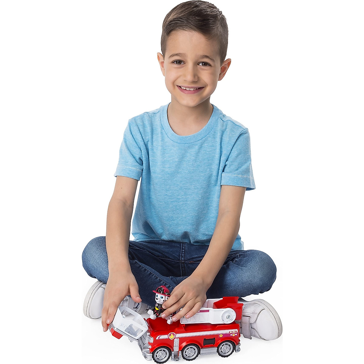 Paw Patrol Ultimate Rescue - Marshall's Ultimate Rescue Fire Truck with Moving Ladder and Flip-Open Front Cab, Ages 3 and Up