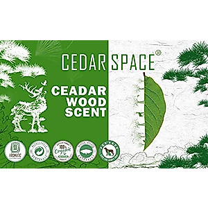 Cedar Space Cedar Blocks for Clothes Storage, 100% Aromatic Red Ceder Blocks, Cedar Planks, Cedar Accessories for Closets Storage, 72 Pcs