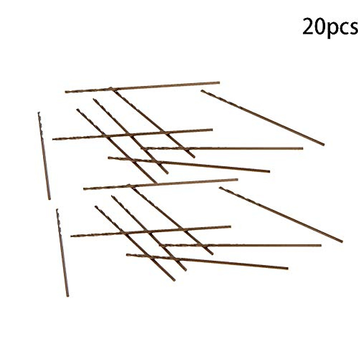Auniwaig 0.7mm Straight Shank Twist Drill Bit, Twist Drill High Speed Steel Bit, HSS-M35 Long Drill bit Apply to Stainless Steel, Copper, Aluminum Alloy, Wood, Plastic 20pcs