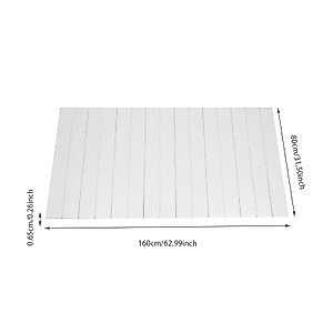 Foldable Bathtub Tray PVC Waterproof Bathtub Cover Dustproof Shutter Bath Lid 63x31.5 inch Foldable Anti-dust Bathtub Cover Bath Insulation Cover Fit Most Tubs for Home Bathtubs Bathroom SPA