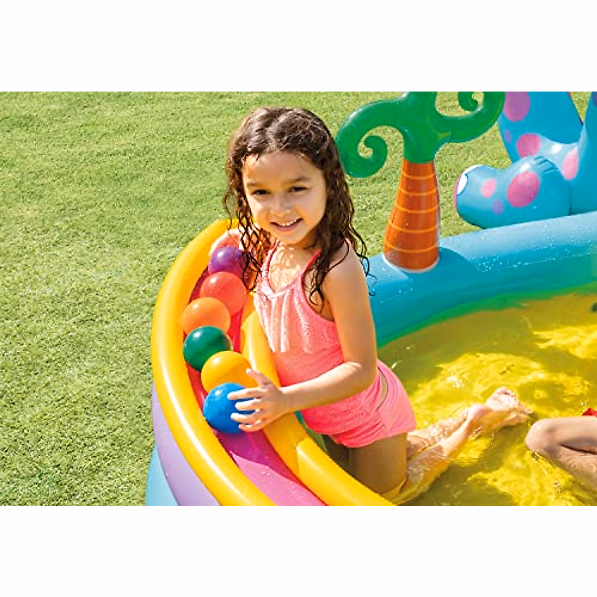 Intex Dinoland Inflatable Play Center, 119in X 90in X 44in, for Ages 2+