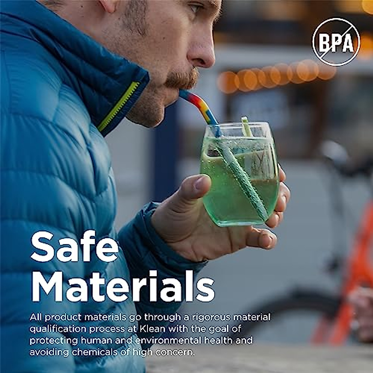 Klean Kanteen Short Multi Color Straws 4 Pack, 1 EA