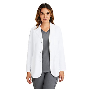 Healing Hands White Lab Coat 5 Pocket 5160 Flo Full Sleeve Women's Consult Lab Coat The White Coat Minimalist Collection White 3XL