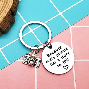 Photography Gifts for Women Men Camera Keychain Photography Lover Daughter Sister Friend Christmas Birthday Retirement Inspirational Gift for Photographer Photo Camera Lover Keyring