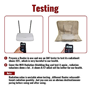 WiFi Router Cover Protection, Blocks 90-95% of EMF Waves, WiFi Cover, WiFi/Smart-High Protection Router Cover(13.8"*15.7")