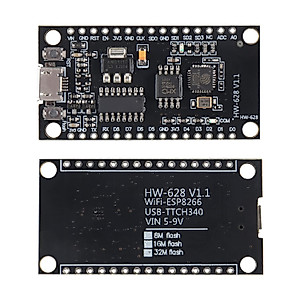 AITRIP 4PCS NodeMCU V3 Lua WiFi Module Integration of ESP8266 + Extra Memory 32M Flash, with PCB Antenna and USB-Serial CH340G for Arduino-NodeMcu Lua CH340