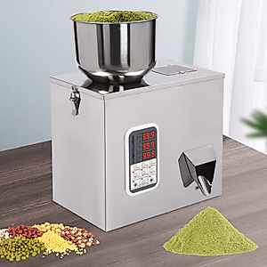 Glitter Filling Machine Particle Weighing Automatic Filler 1-100g Bottle Bag Powder Filler Particle Dispenser for Tea Seeds Grains Powder Flour Beans Glitter