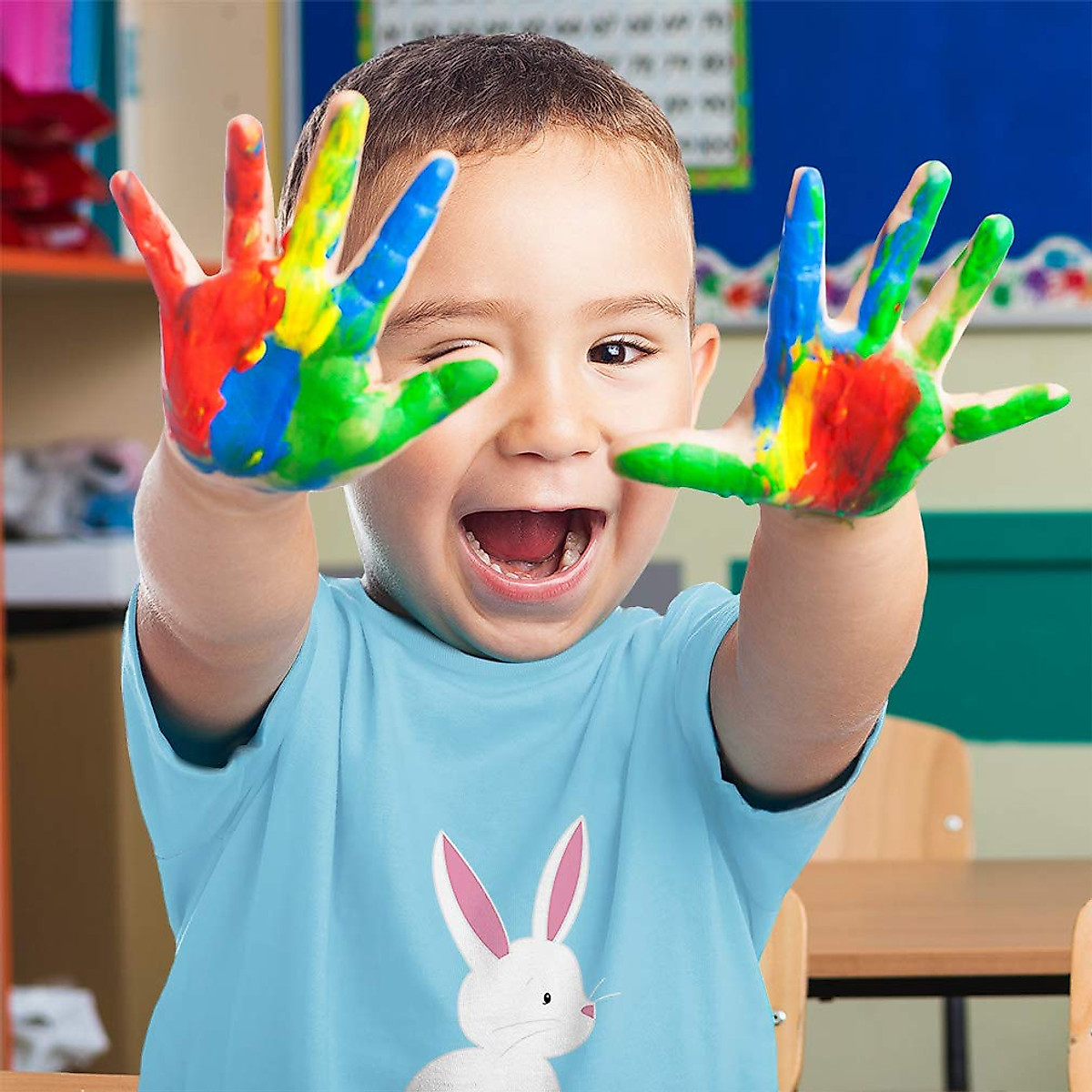 Toddler T-Shirt Easter Easter Bunny White 2 Cotton Bunny Boy & Girl Clothes Woodland Baby Funny Tee Black Design Only 3T