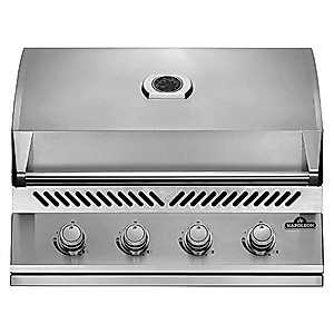 Napoleon Built-In 500 Series 32-Inch Built-In Gas Barbecue Grill Head - BI32NSS - Marine Grade Stainless Steel, Natural Gas, 4 Main Burners, 7.5 mm Stainless Steel Grids
