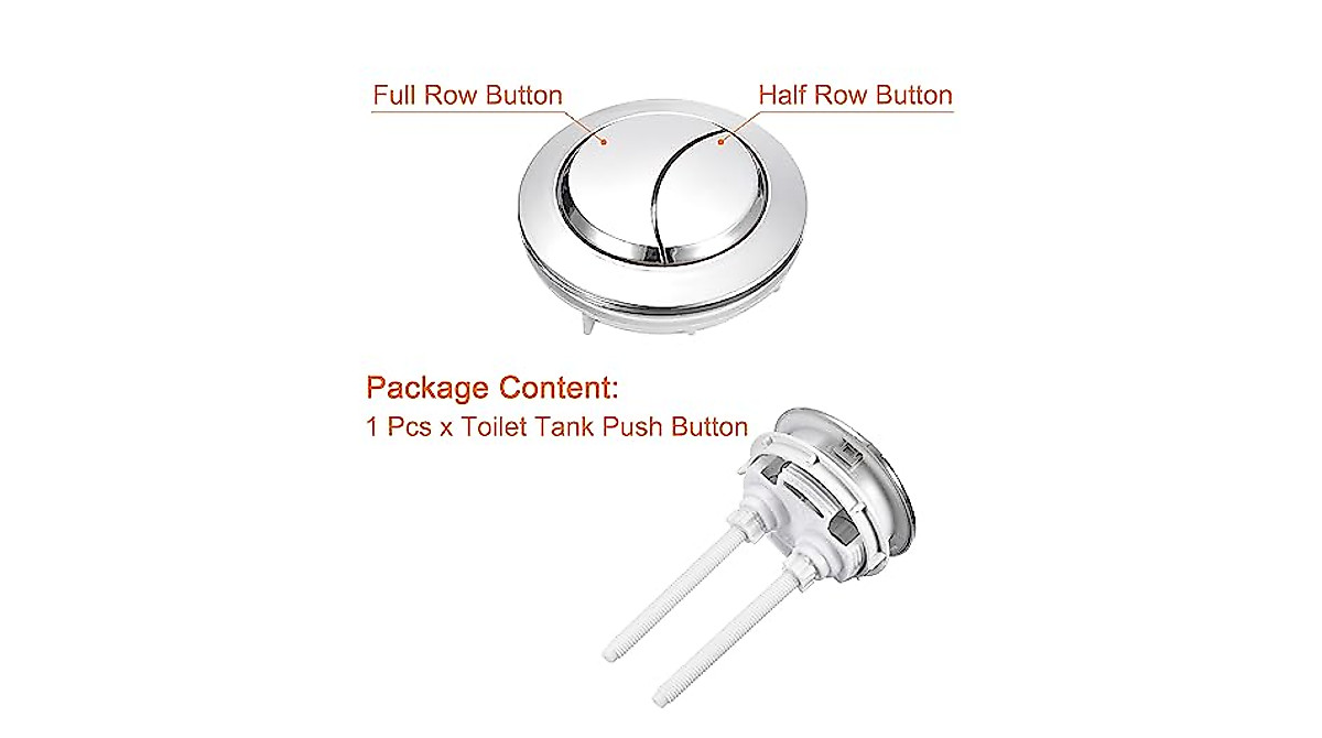 Adjustable Dual Push Toilet Tank Button Replacement