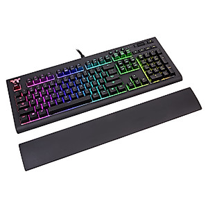 Thermaltake Tt Premium X1 RGB Smartphone Enabled Voice-Controlled AI 16.8 Million Color with 12 Lighting Effects Cherry MX Silver Switches Mechanical Gaming Keyboard KB‐TPX‐SSBRUS‐01 , Black
