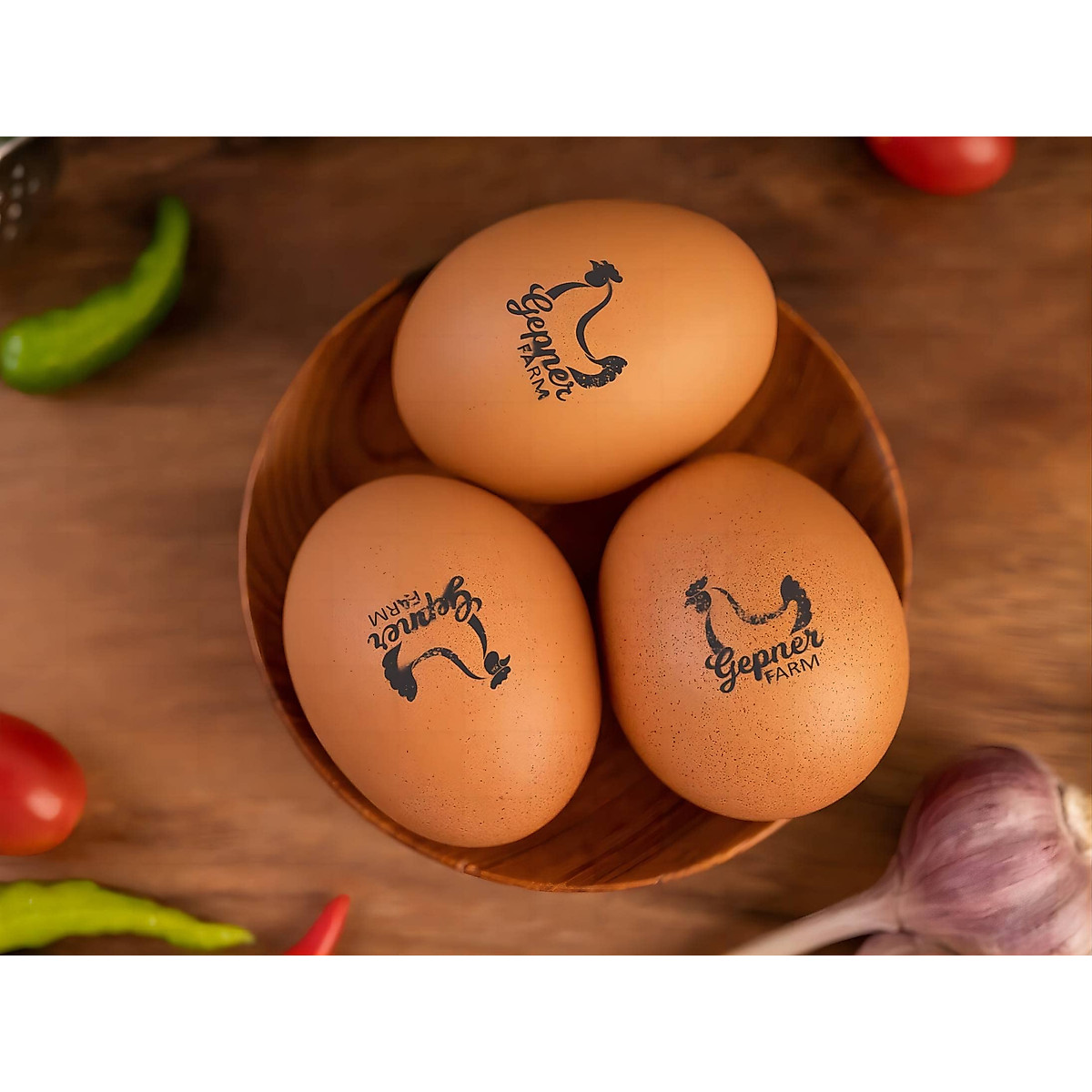 STAMTECH Egg Stamps for Fresh Eggs - Make Your Mark on Farm Fresh Eggs with Custom Egg Stamp Customizable and Easy to Use for Homegrown Eggs and Kitchen Creations
