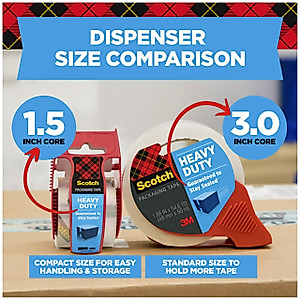 Scotch Heavy Duty Packing Tape with Dispenser