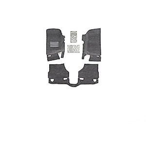 Bedrug - Jeep Liners | 2007 - 2010 Jeep Wrangler JK 2 Door, Front Floor Liners (Includes Heat Shields) | Grey - 3 pc. | BRJK07F2