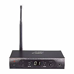 Audio2000'S AWM6309U UHF 100 Selectable Frequency Wireless in-Ear Monitor System with Two Wireless Receivers and a PVC Carrying Case
