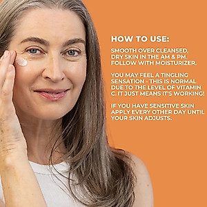 BeautyStat Universal C Refiner - 20% Pure Vitamin C Serum For Face, Brighten the Look of Dull Skin & Dark Spots, Minimize the Appearance of Fine Lines & Wrinkles - Travel Size (0.30 oz. / 10ml)