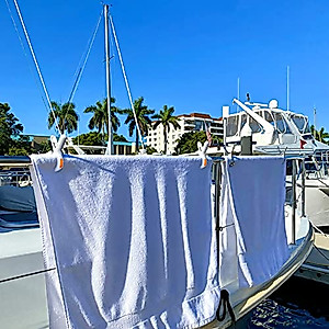 Plastic Beach Towel Clips Clothespins - Coideal 6 Pcs Large Pool Chair Clip Holder Cute Windproof Clothes Pins Quilt Drying Clamp for Lounge Cruise