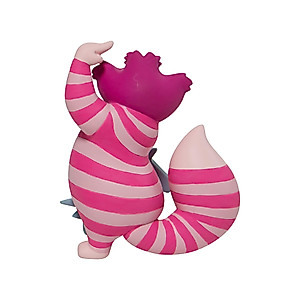 Enesco Alice in Wonderland Disney Showcase Cheshire Cat This Way Miniature Figurine, 3.35 Inch, Multicolor