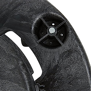 Rubbermaid Comm Prod Commercial Brute 250 lb. Plastic Wheeled Garbage BLK Trash Can Dolly, 1, Black