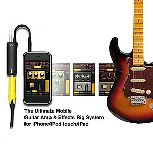 Qingsi 4 Pack Guitar Effects Interface Adapter Converter Link Devices Guitar Interface Converter Replacement Turns Your Phone into a Complete Guitar Studio